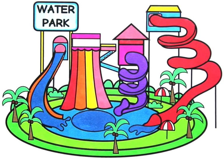 √Gambar Mewarnai Waterboom + Contohnya - Marimewarnai.com